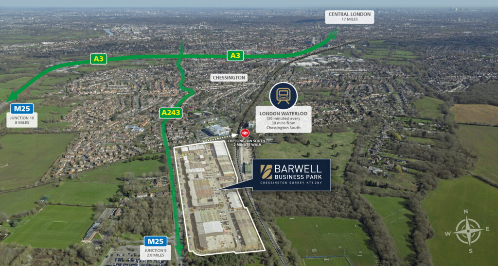 We're in the heart of South West London - Barwell Business Park